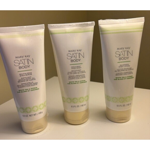 Mary Kay | Bath & Body | Mary Kay Satin Body White Tea Citrus Shea Wash ...